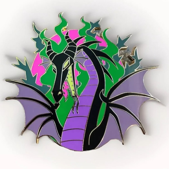 Disney | Accessories | Disney Fantasy Pin Dragon Maleficent Mali ...